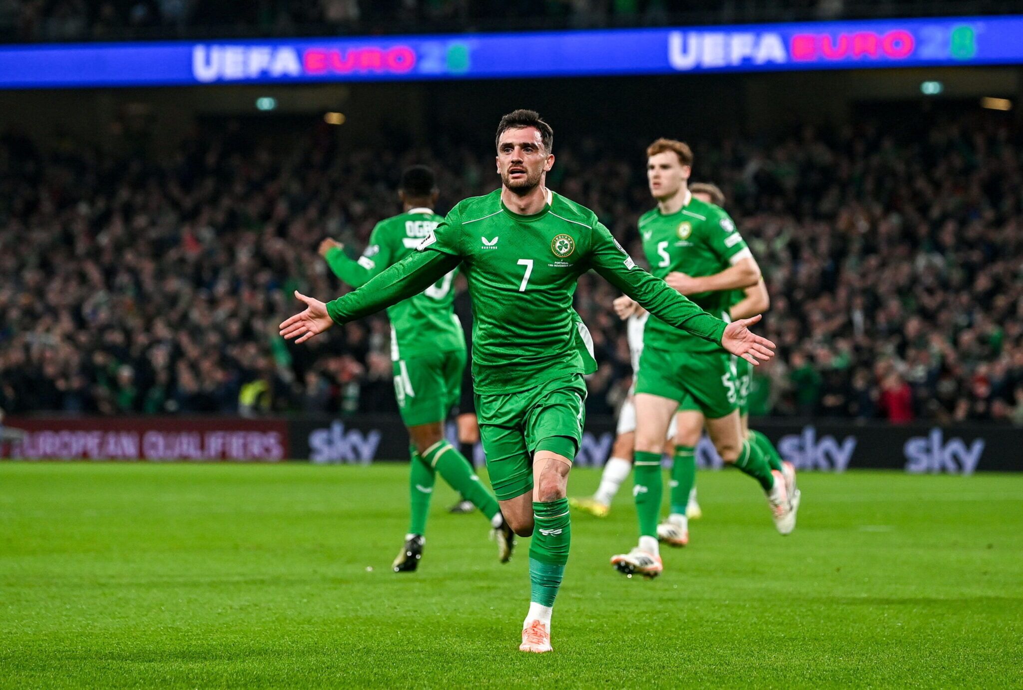 Republic of Ireland v Denmark or North Macedonia